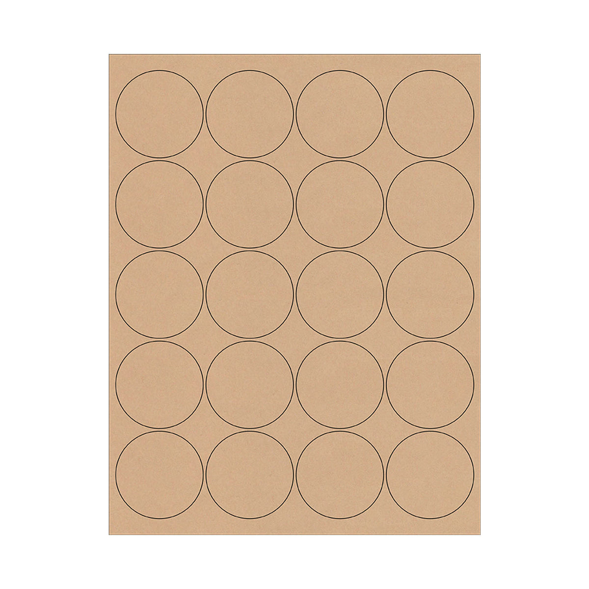 2" Kraft Circle Stickers – Kimmeric Studio